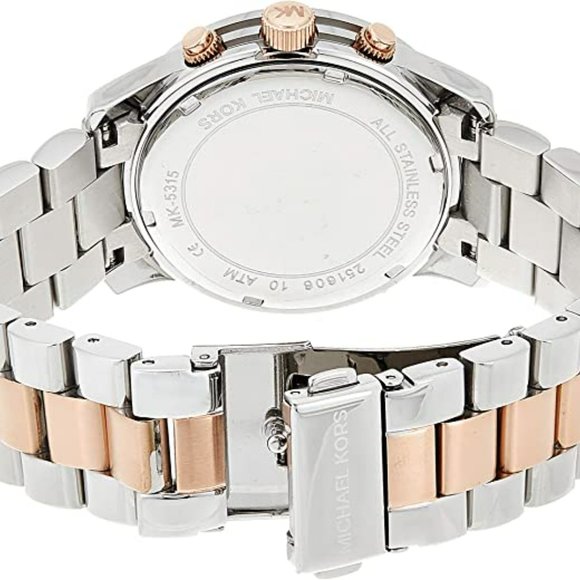 Michael Kors | Accessories | Michael Kors Runway Silverrose Gold Womens ...